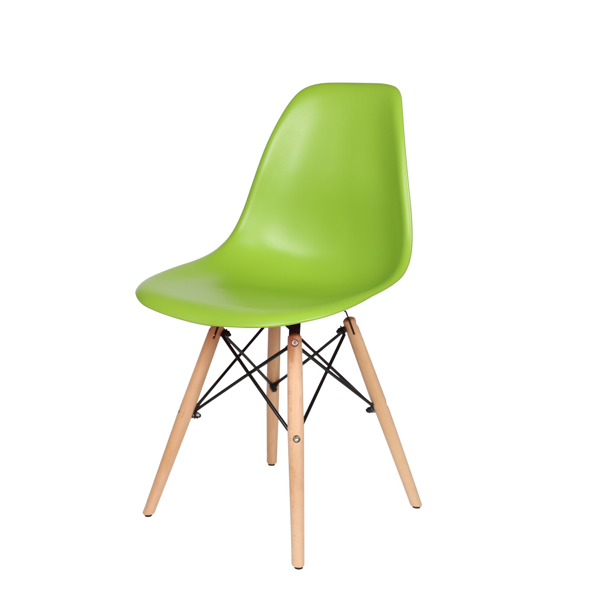 Set 4 scaune bucatarie, living, design Eames, Verde deschis - eMAG.ro