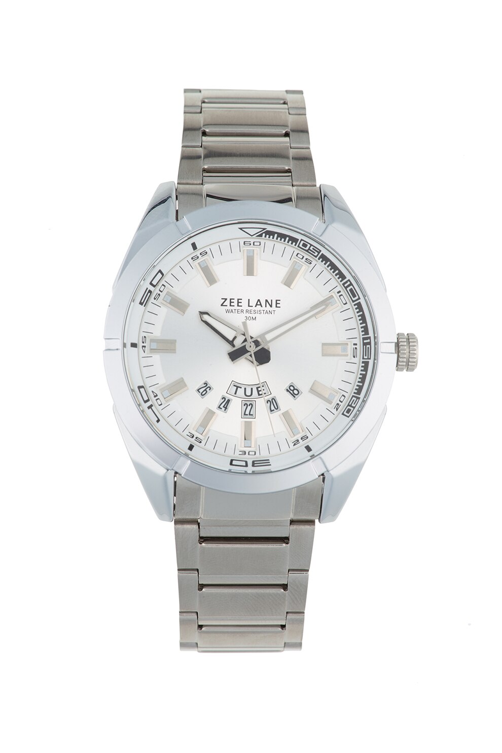 Zee Lane, Мултифункционален овален часовник, Сребрист - eMAG.bg