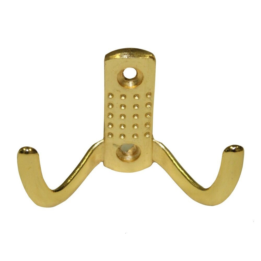 Cuier metalic AERZETIX, cu doua carlige, 48 x 70 mm, auriu - eMAG.ro