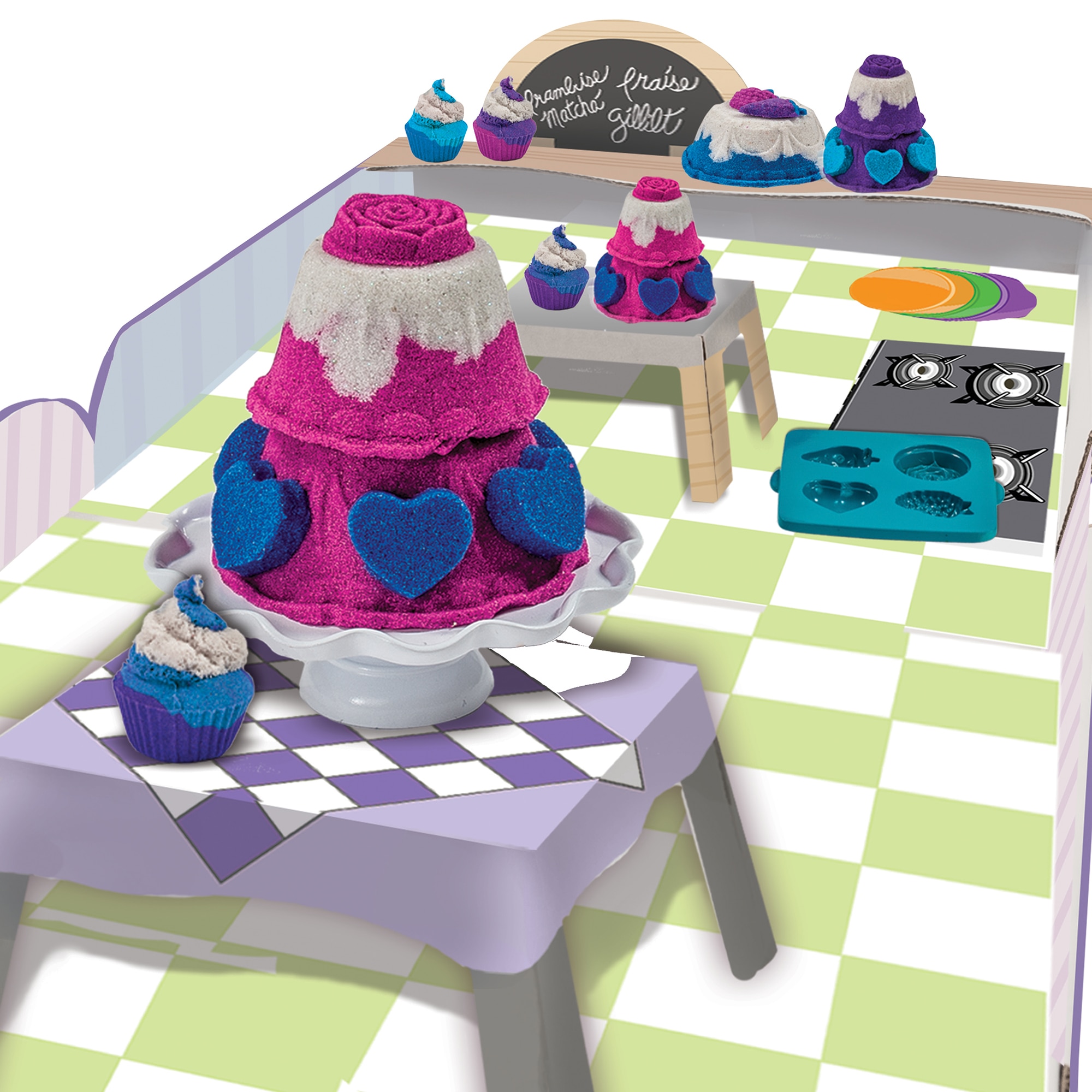 Комплект Kinetic Sand Build, Bakery boutique, 340 гр - eMAG.bg