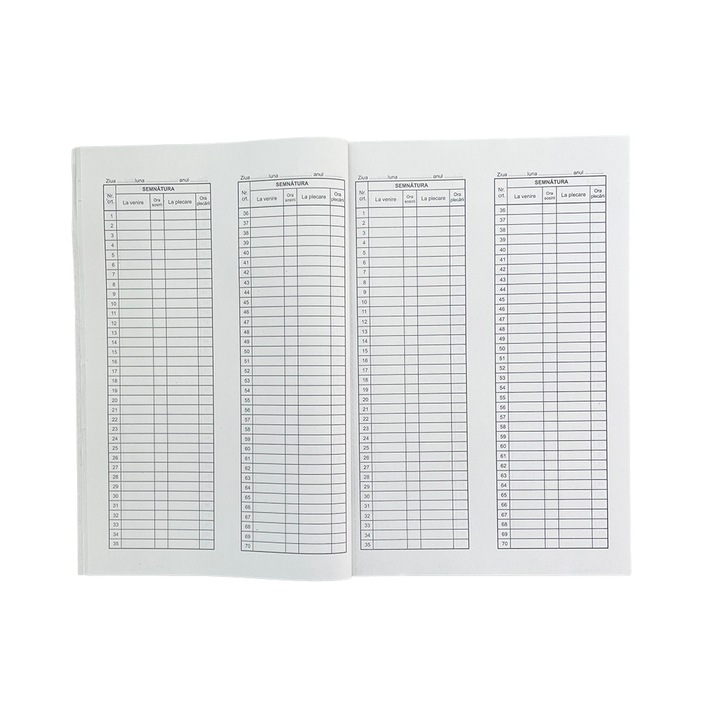 Condica Prezenta Colectiva, Format A4, 100 File/Carnet - Formular ...