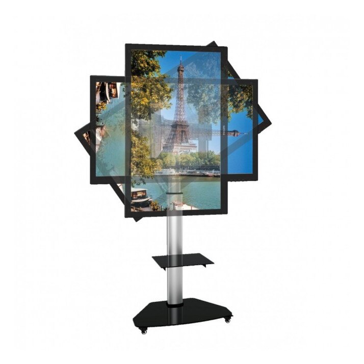 Stand TV/LCD/LED, profesional, aluminiu, Techly, 37"- 70", Reglabil ...