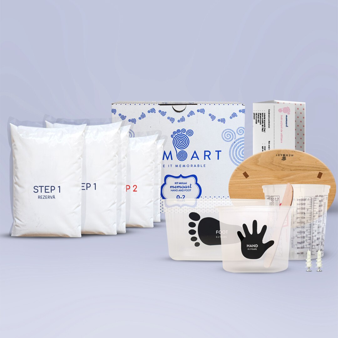 Kit mulaj bebelusi, figurina 3D tip manuta si piciorus, 0-2 ani ...