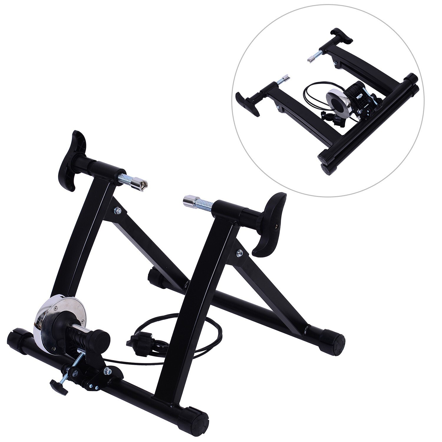 Home trainer Homcom pliabil, Negru - eMAG.ro