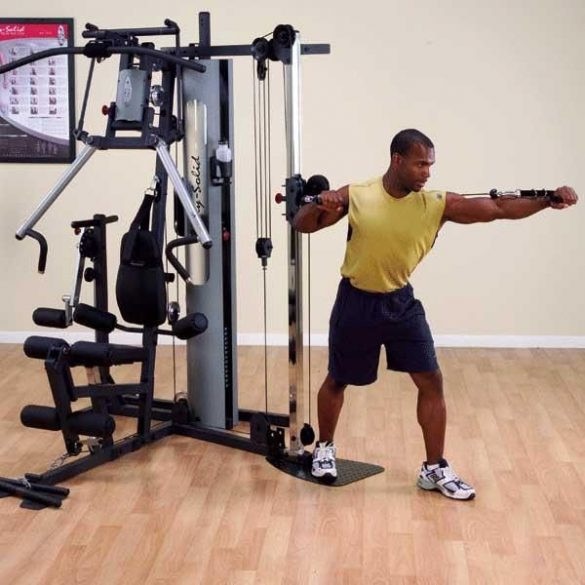 Body-Solid G2B + kábeloszlop, 73 kg-os lapsúly szettel, könnyű ...