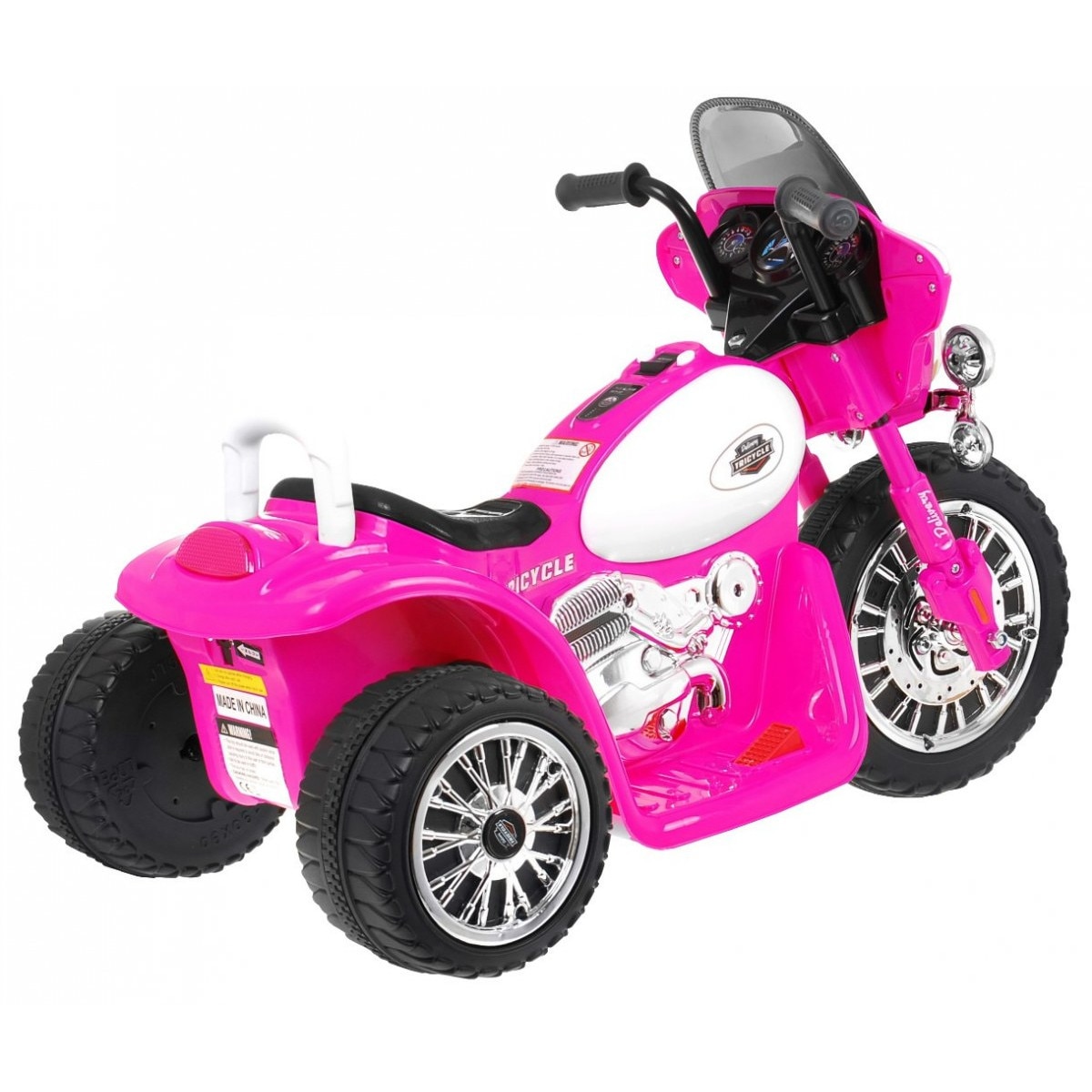 Motocicleta electrica Chopper, roz - eMAG.ro