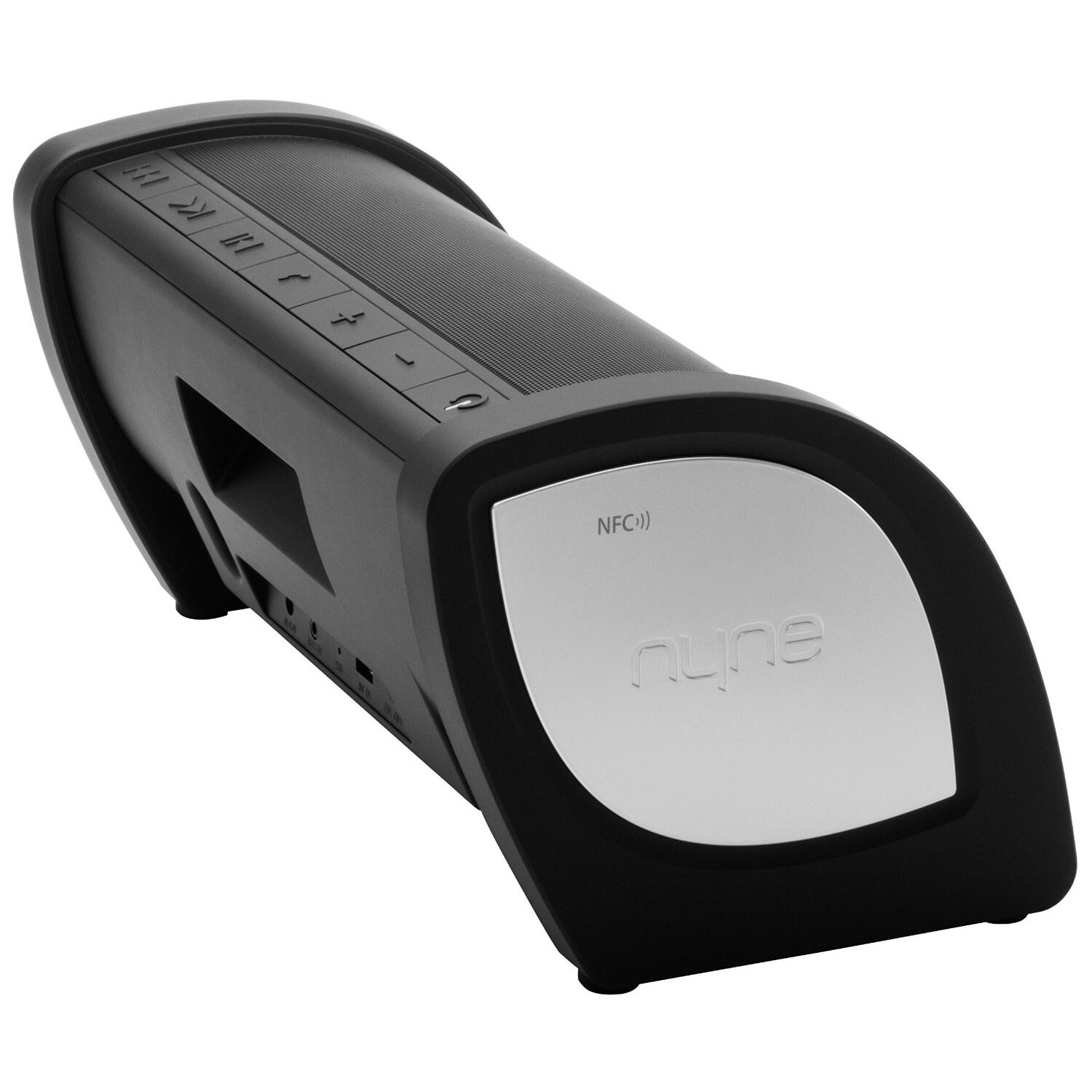 Boxa portabila Nyne Bass, Bluetooth, Black/Silver - eMAG.ro