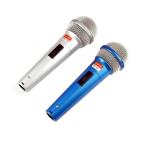 Set 2 Microfoane WNGR cu fir, 600 ohmi, cablu jack 6,3 mm, Argintiu si ...