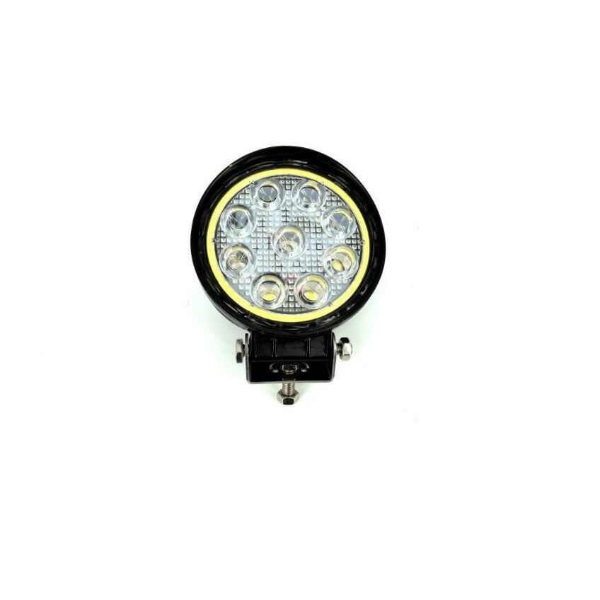 Proiector LED rotund 27W 12v Spot Beam 30° cu angel eyes JST safe 1146 ...