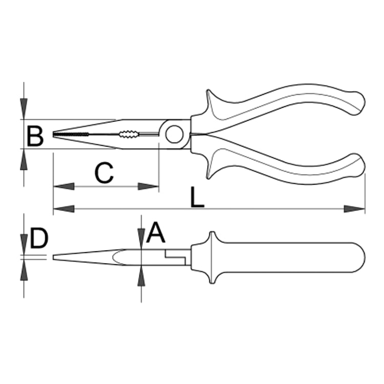 Cleste Unior de 140 mm cu varf semirotund si tais - eMAG.ro