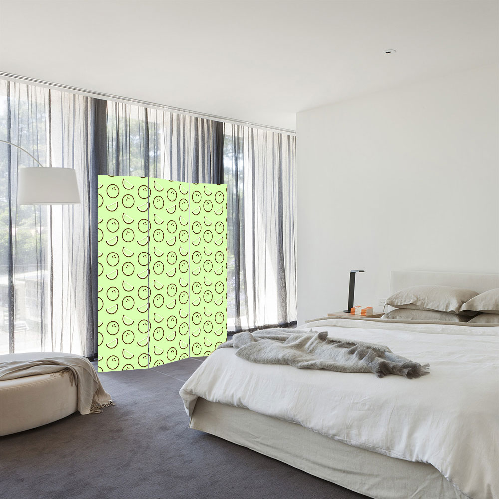 Paravan de Camera Premium Modern BTex ArtDecoMag din 3 Panouri Contur ...