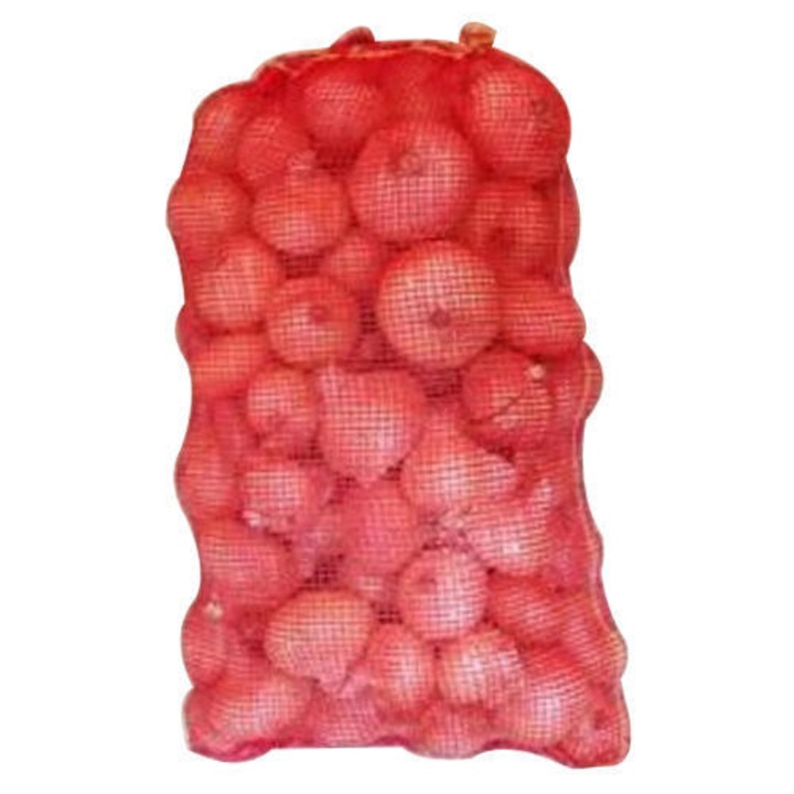 Set 100 saci din plasa pentru legume, saci cartofi, dimensiune 33X47 cm ...