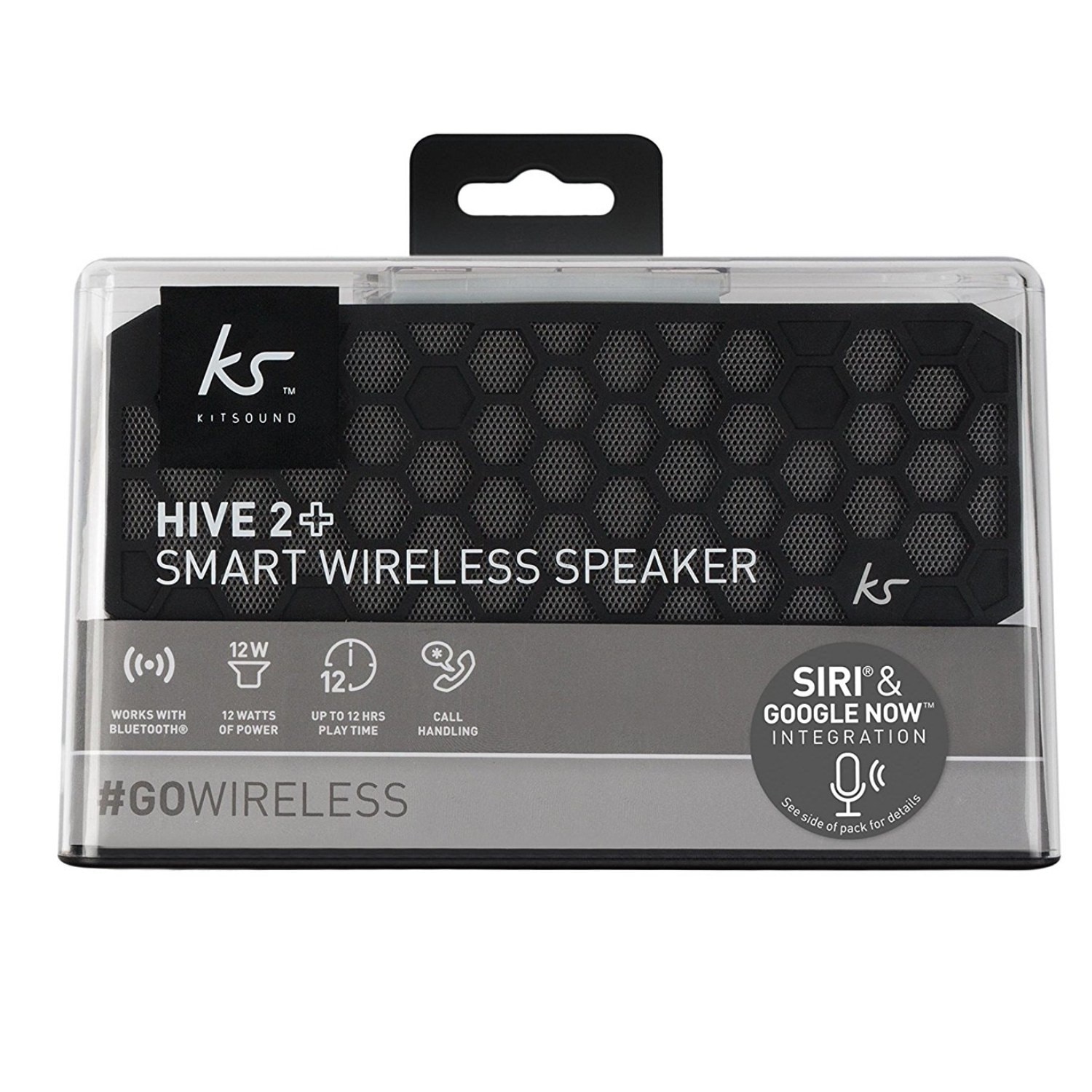 Boxa portabila stereo cu bluetooth KitSound Hive 2+, NFC, Black - eMAG.ro