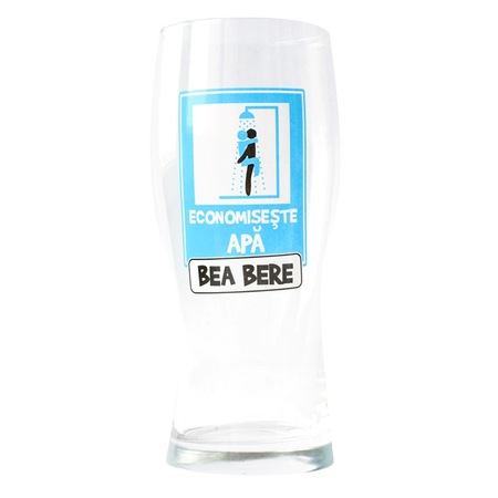 Pahar Bere Economiseste Apa! Bea Bere 400 ML - eMAG.ro