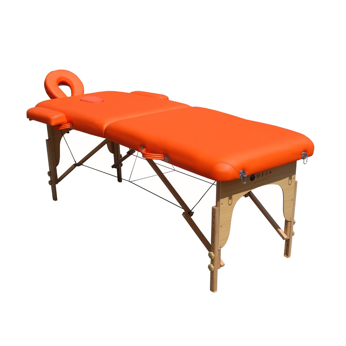 Masa,pat de masaj pliabila in 2 zone,Theia massage,portocaliu - eMAG.ro