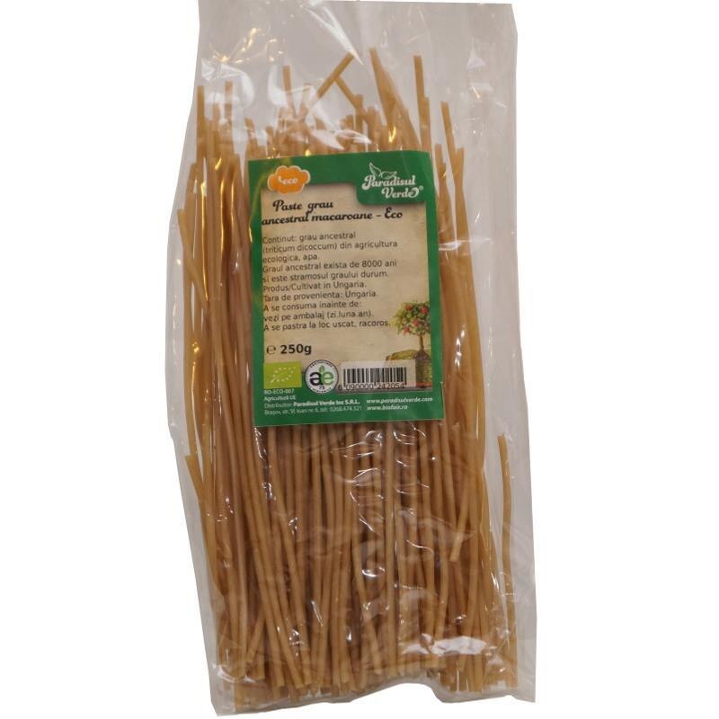 Paste Grau Ancestral Bio Macaroane Paradisul Verde 250gr - eMAG.ro