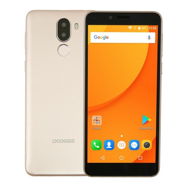 Комплект Смартфон Doogee X60L Gold, безрамков екран, 4G, 3300mAh ...