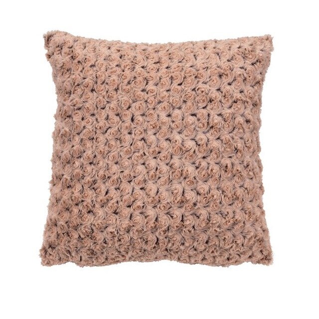 Perna imitatie blana Rose, roz, 45x45 cm - eMAG.ro