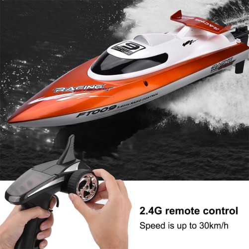 Лодка с дистанционно управление и 2 батерии iUni FT009i Top Speed ...