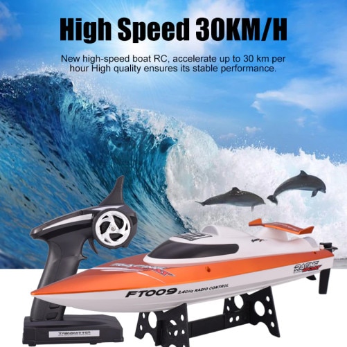 Лодка с дистанционно iUni FT009 Top Speed Racing Flipped Boat, Оранжева ...