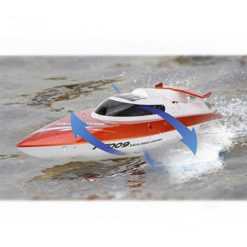 Лодка с дистанционно управление и 2 батерии iUni FT009i Top Speed ...