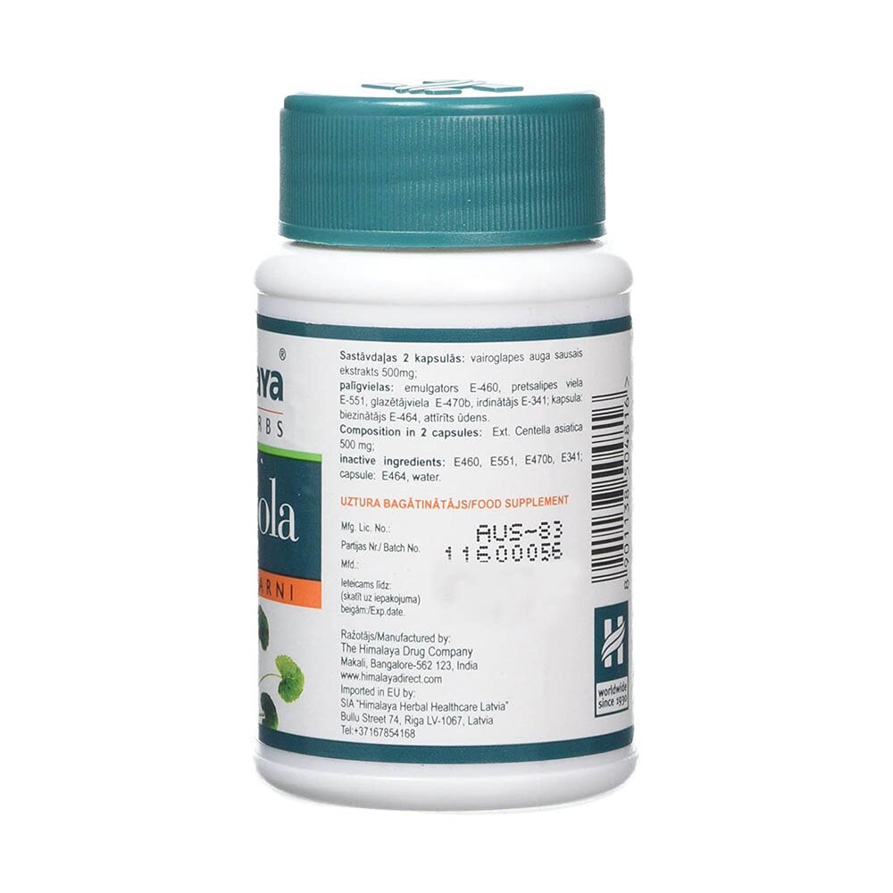 Gotu-Kola Mandukaparni, 500 mg, Himalaya, 60 capsule - eMAG.ro