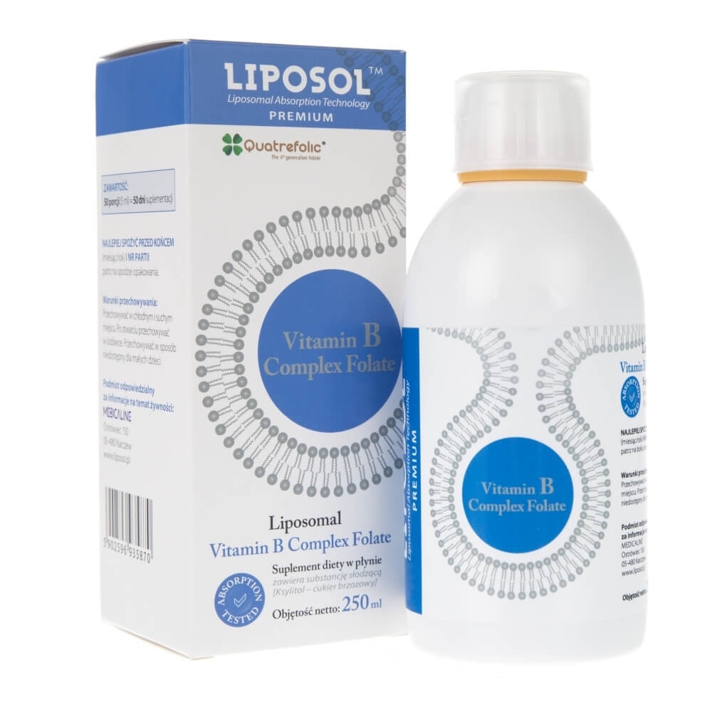 Liposol B Complex Folate, Suplimente nutritive, MedicaLine, 250ml - eMAG.ro