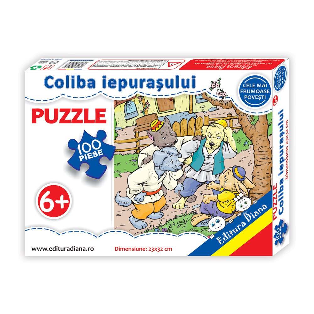 Coliba iepurasului - puzzle educational - eMAG.ro
