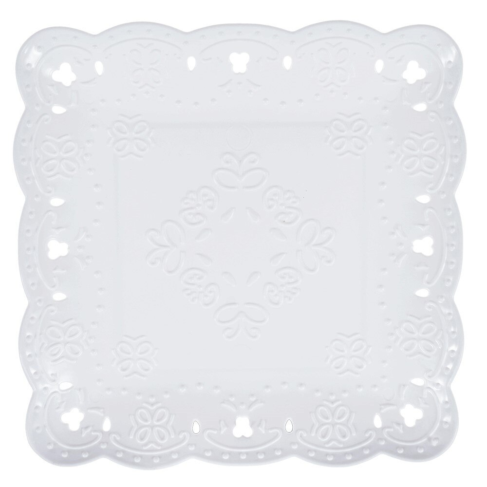 Platouri plastic, set de 4, rezistente si refolosibile, 3 mm grosime ...