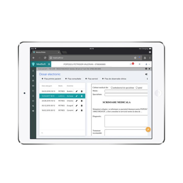 Aplicatie de gestiune medicala MedSoft Cloud - 6 luni - 1-5 utilizatori ...