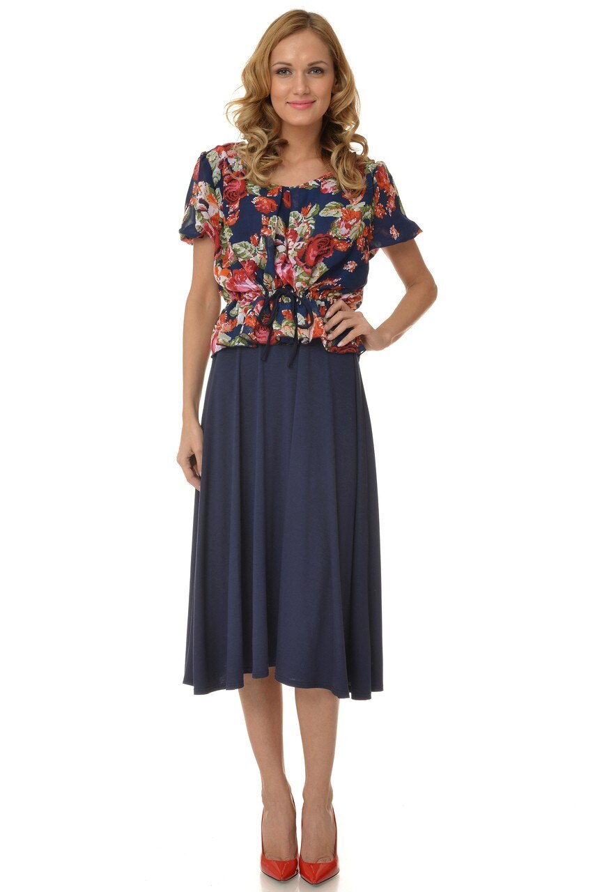 Rochie bleumarin Natalee, L - eMAG.ro