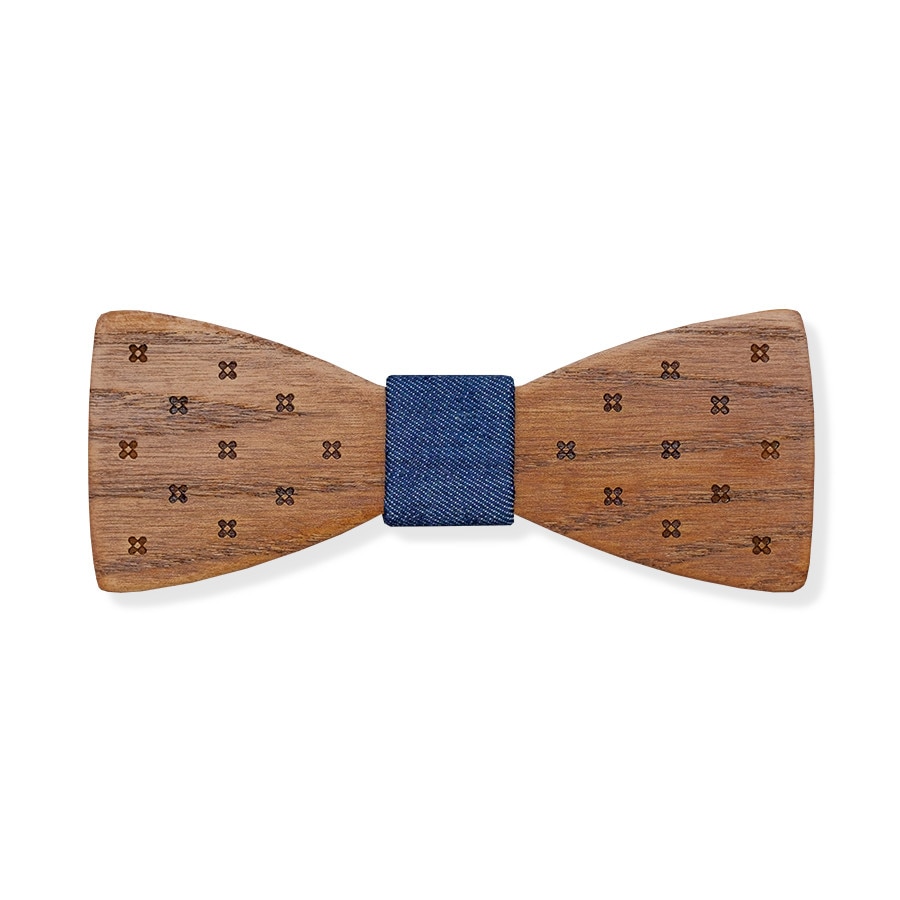 Дървена папионка Darvart XXX деним - eMAG.bg