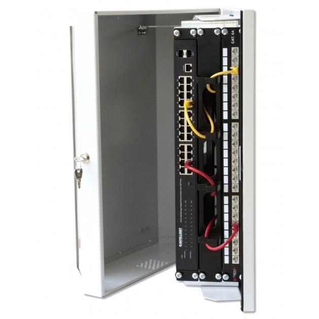 Метален шкаф, Techly, 19" 3U + 6U / 320мм - eMAG.bg