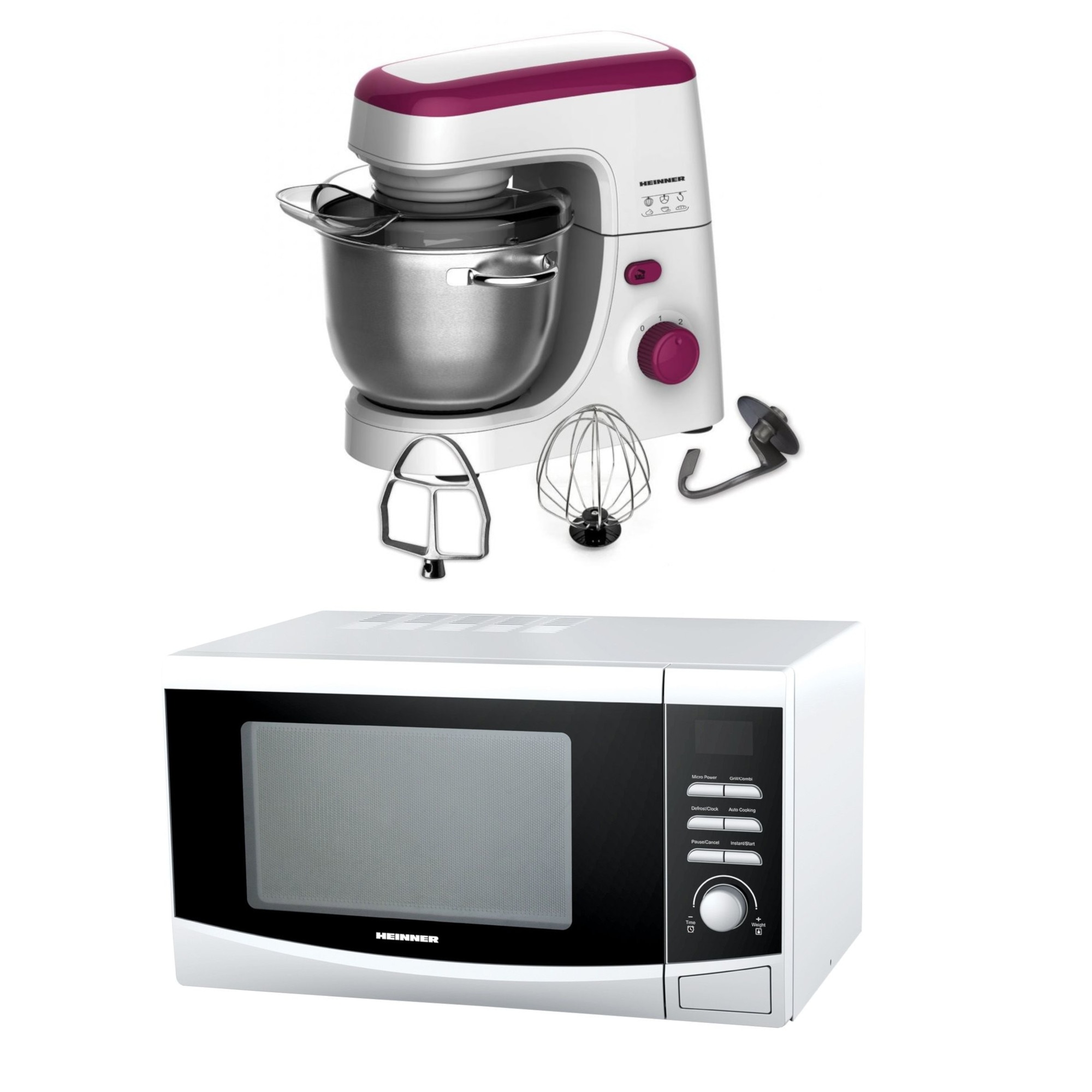 Pachet Cuptor cu microunde HEINNER HMW-23GWH si Mixer planetar Heinner ...