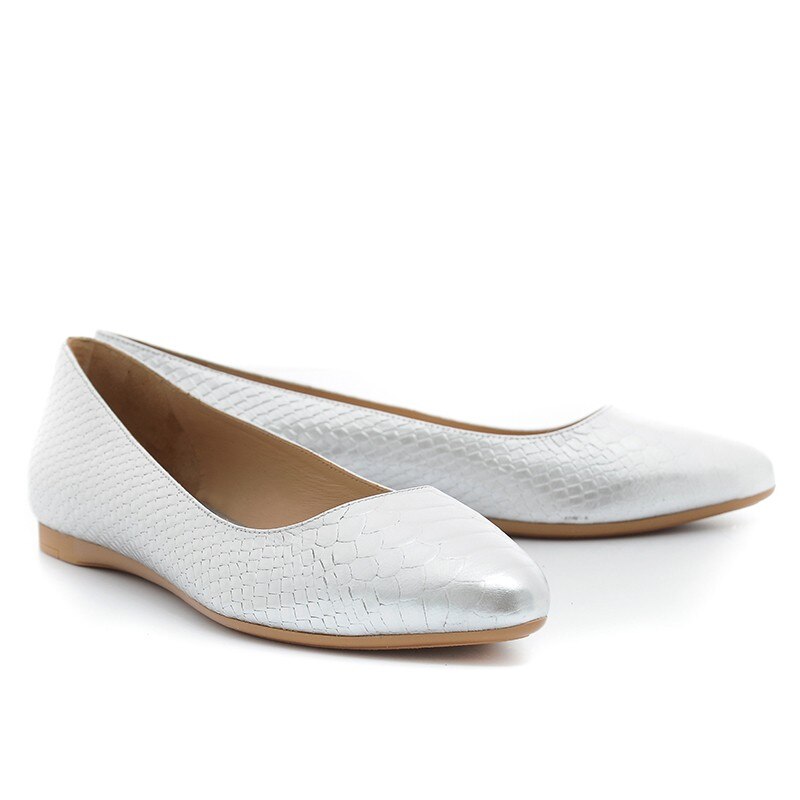 Balerini argintii, Il Passo, Exotic Skin, 38 - eMAG.ro