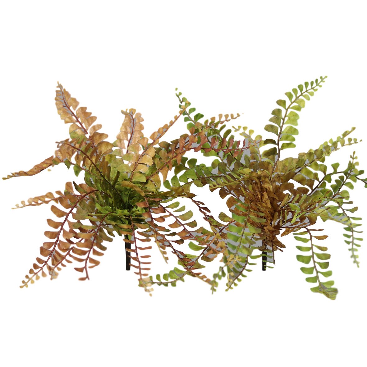 Set x2 pui de feriga artificiala cu 18 frunze asortate - 33 cm - eMAG.ro