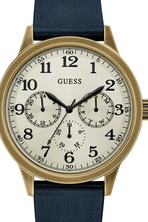 Guess, Ceas analog cu functii multiple Boulder, Bleumarin - eMAG.ro