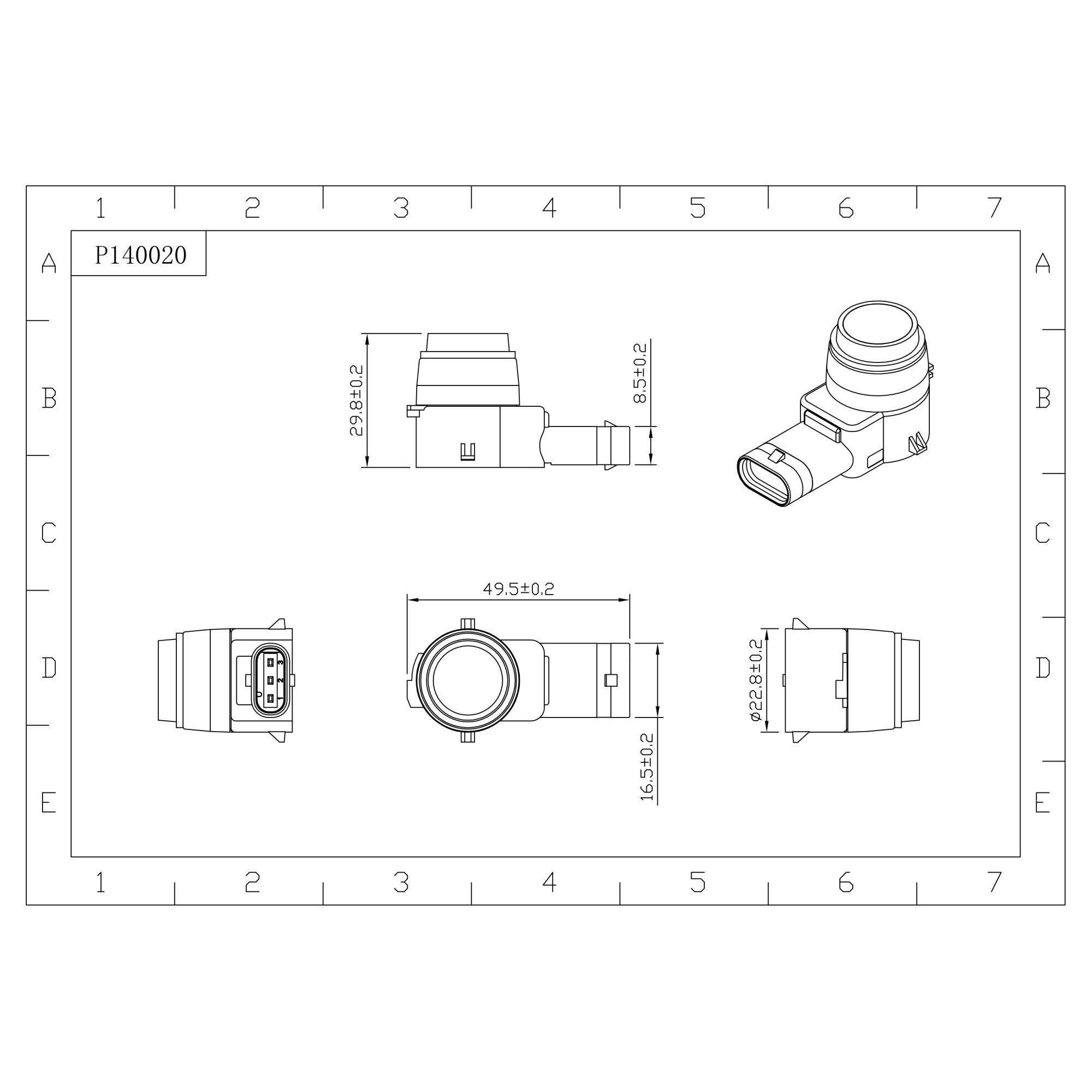 Паркинг сензор Bravas PDC A2125420118 for Mercedes - eMAG.bg