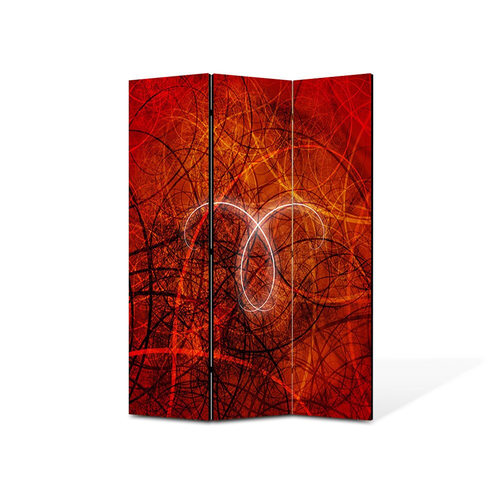 Paravan de Camera Premium Modern BTex ArtDecoMag din 3 Panouri Abstract ...