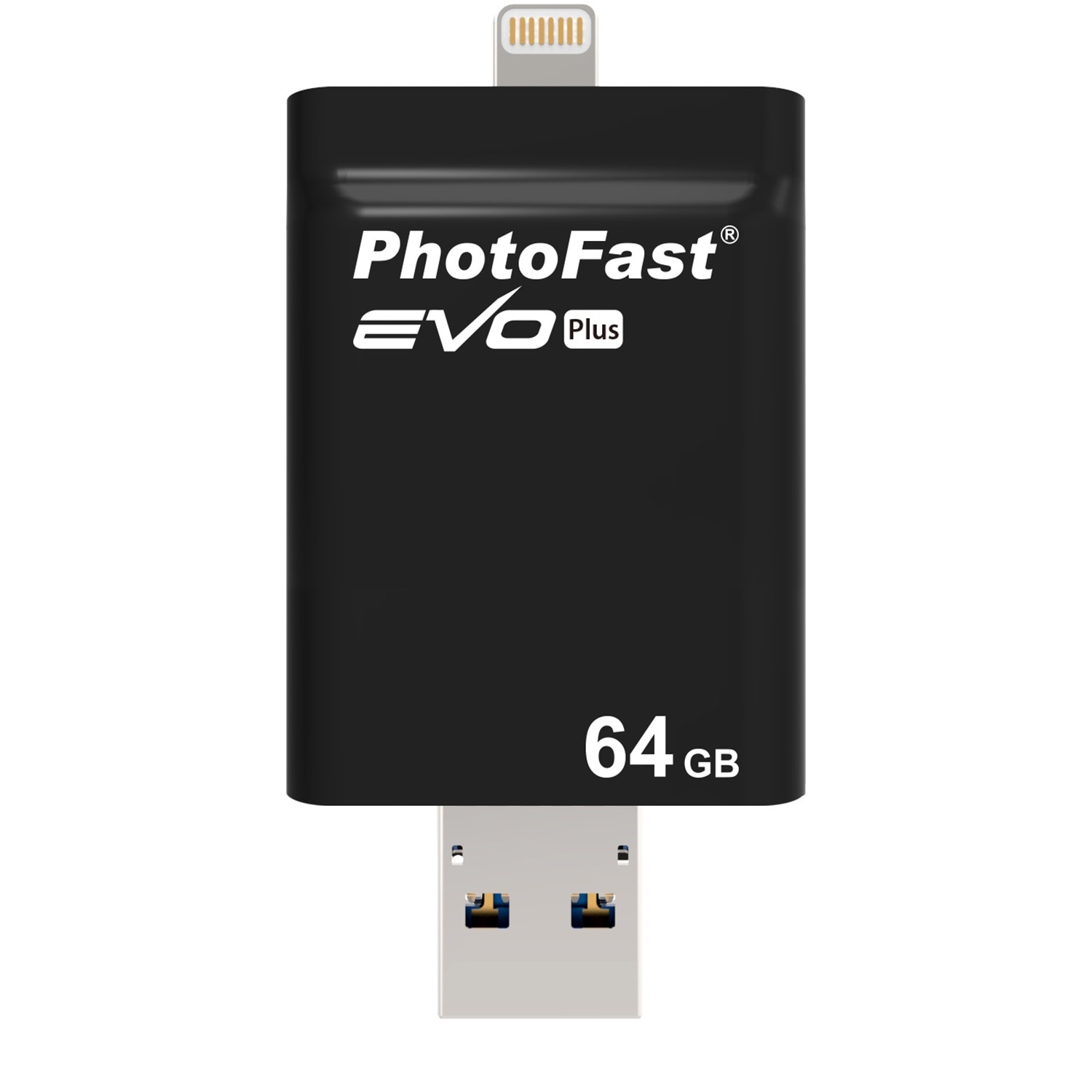 USB памет PhotoFast, 64GB за iPhone/iPad/Android, Lightning, OTG, Черна ...