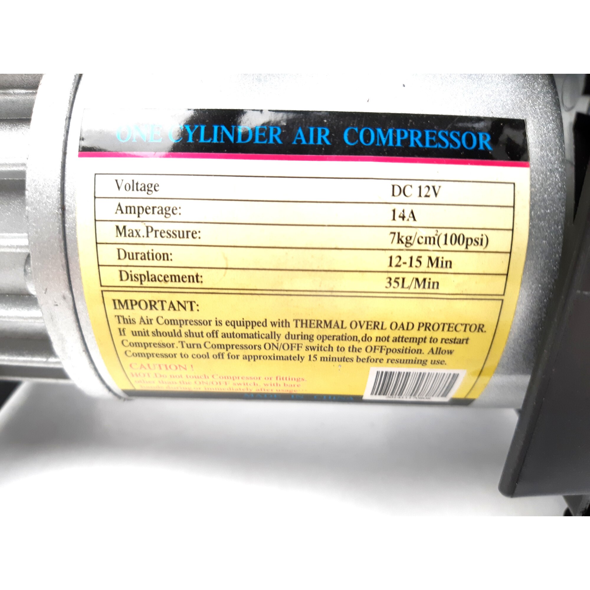 Compresor auto 12V (bricheta) 35L/min pentru SUV - Cyclone - eMAG.ro