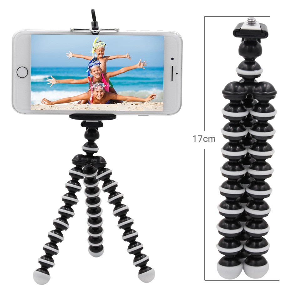 Trepied telefon universal cu picioare flexibile negru - eMAG.ro