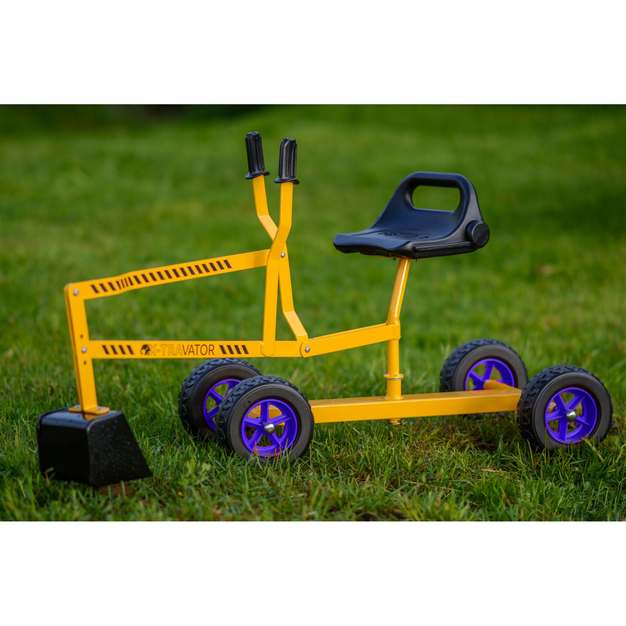 Excavator cu roti pentru copii X-TRAVATOR cu roata albastra - eMAG.ro