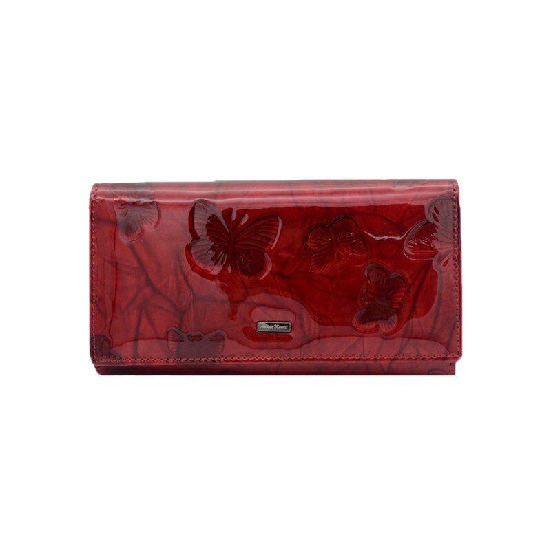 Portofel dama piele Angela Moretti PDA, Rosu - eMAG.ro