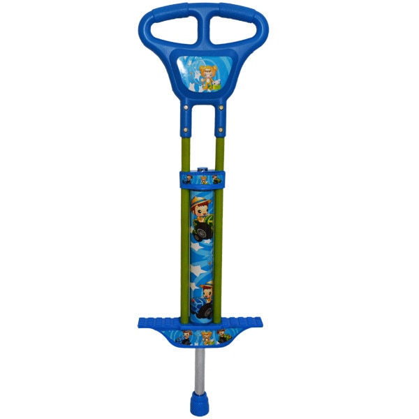 Pogo stick cu desene H 89 cm Albastru, Robentoys - eMAG.ro
