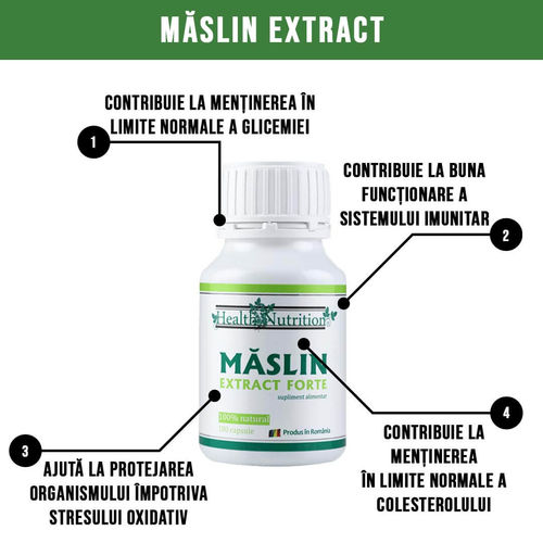 MASLIN EXTRACT FORTE 180 capsule - eMAG.ro
