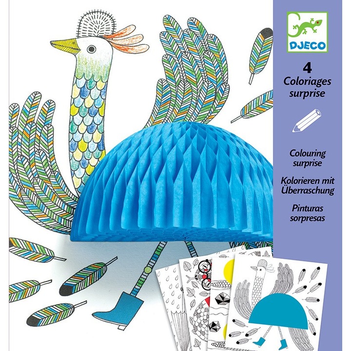 Planse de desenat si colaj cu animale - eMAG.ro