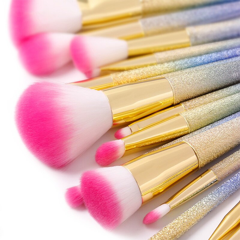 Set 16 pensule Docolor Fantasy colorate curcubeu cu sclipici, pentru ...