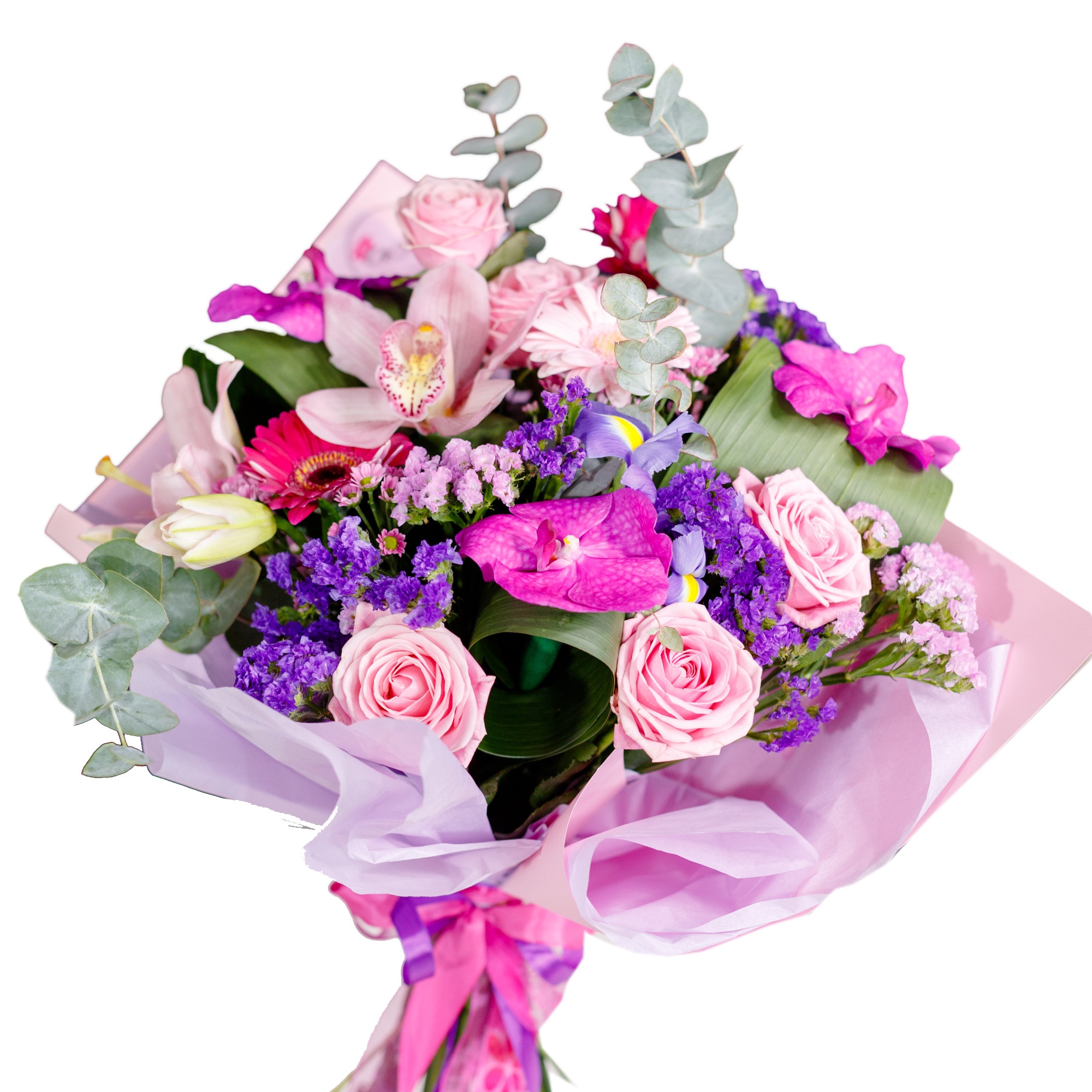 Buchet Roz-Mov-Fuchsia - eMAG.ro