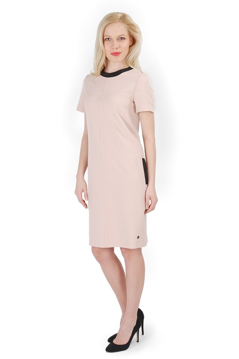 Rochie casual YOKKO RGM-4UZ cu buzunare, Roz, 40 - eMAG.ro